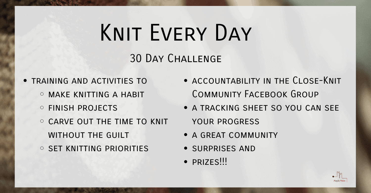 Knit Every Day Challenge - Magda Makes