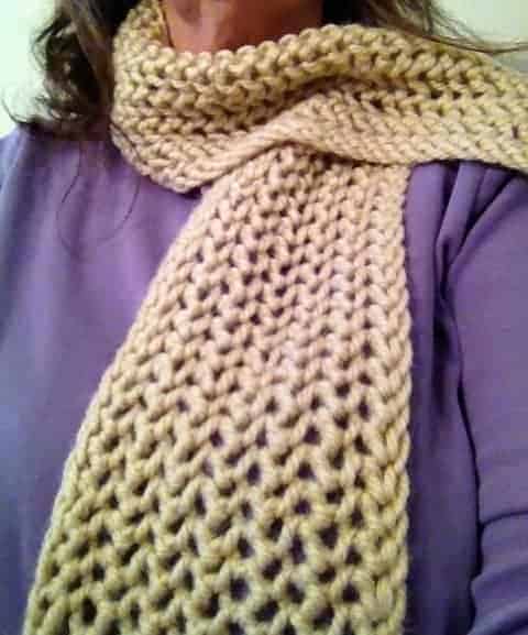 The Best Double-sided Lace Scarf Pattern for Beginners – One Row Lace ...